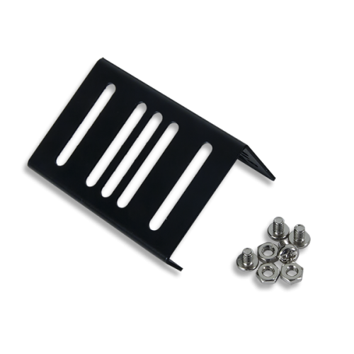 Servo Mounting Bracket (Pair): Black Brushed Metal at MG Super Labs India