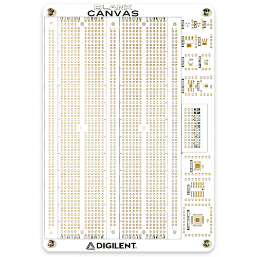 Blank Canvas with two solderless breadboards at MG Super Labs India
