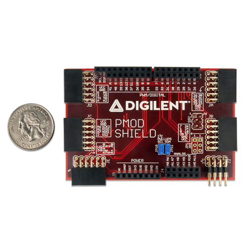 Pmod Shield: Adapter Board for Uno R3 Standard to Pmod at MG Super Labs ...