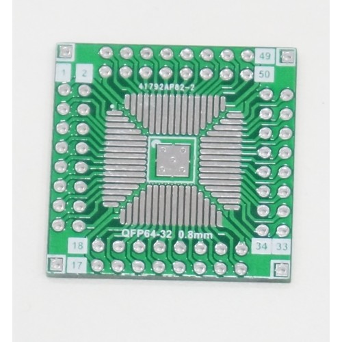 Adapter PCB - SMD to DIP - QFP64/QFN64 at MG Super Labs India