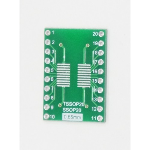 Adapter PCB-SMD to DIP-TSSOP20 SSOP20 MSOP20 SOP20 at MG Super Labs India