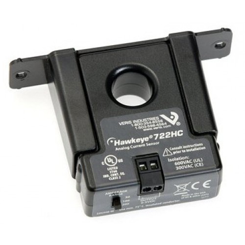Veris Hawkeye® H722HC Solid Core Current Sensor 0 to 50/100/200 Amps AC ...