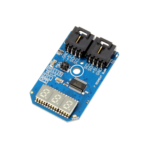 7-Segment 3-Character LED Display I2C Mini Module at MG Super Labs India