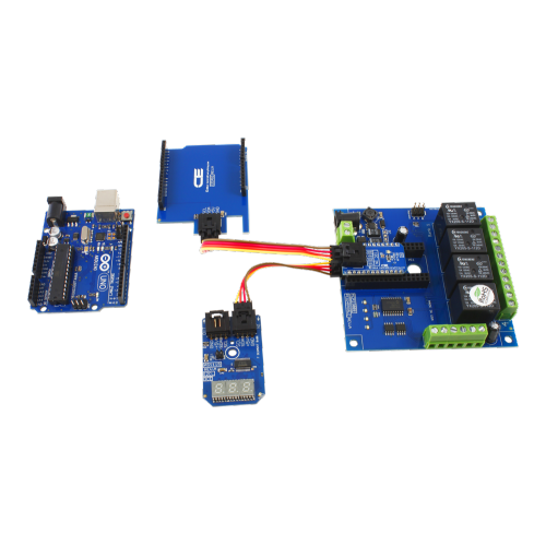 4-Channel General Purpose SPDT Relay Shield + 4 GPIO with IoT Interface ...