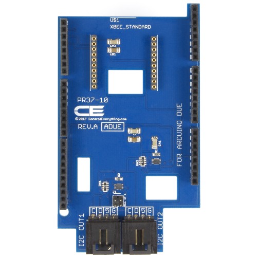 Dual I2C Shield for Arduino Due with Modular Communications Interface ...