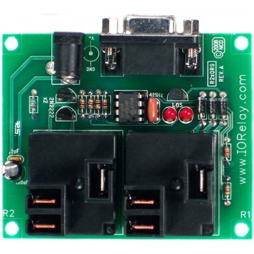 RS-232 2-Channel High-Power Relay Controller with Serial Interface LOW ...