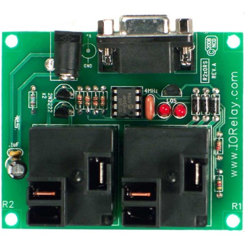 RS-232 2-Channel High-Power Relay Controller with Serial Interface LOW ...