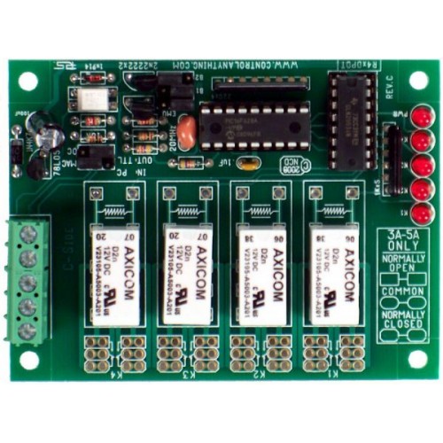RS-232 Relay Controller with 4 DPDT Small Signal Relays at MG Super ...
