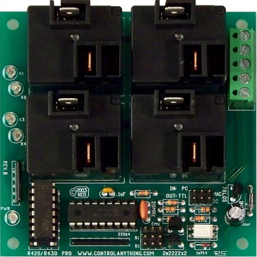 RS-232 Relay Controller with 4 On-Board High-Power Relays at MG Super ...