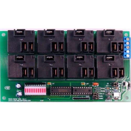 RS-232 8-Channel High-Power Relay Controller Board at MG Super Labs India