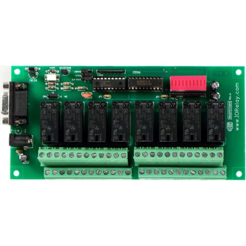 RS-232 8-Channel DPDT Relay Controller with Serial Interface at MG ...