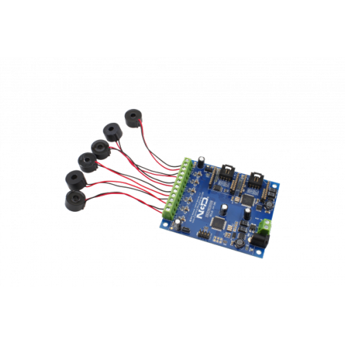 Industrial Current Monitor 6-Channel 5-20 Max Amps Wired Solid Core ...