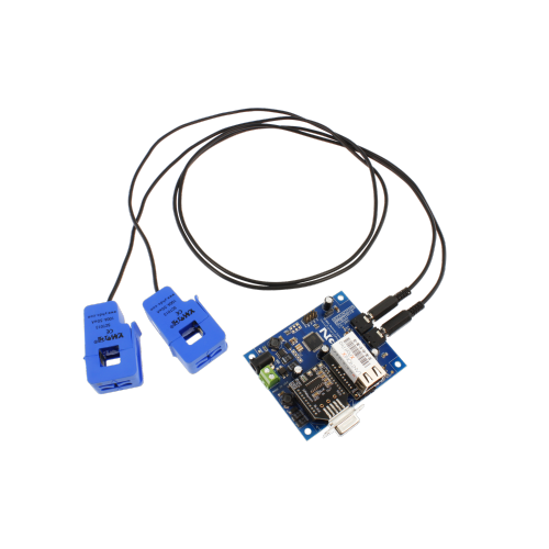 Industrial Current Sensor 2-Channel 10-100 Max Amps Pluggable Split ...
