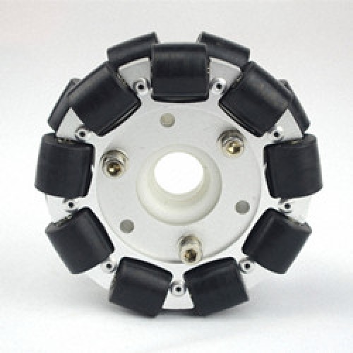 Mecanum Omni Directional Wheel-100mm Double Aluminum at MG Super Labs India