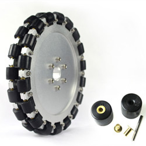 Mecanum Omni Directional Wheel -203mm Double Aluminum at MG Super Labs ...