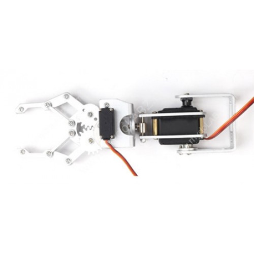 Robotic Arm with mk2 Gripper - 2Dof w/ servo [21cm] at MG Super Labs India