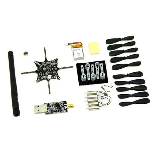 Crazyflie Nano Quadcopter Kit 10-DOF with Crazyradio (BC-CFK-02-B) at ...