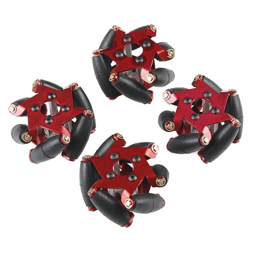 Mecanum omni directional wheels - 4 pack at MG Super Labs India