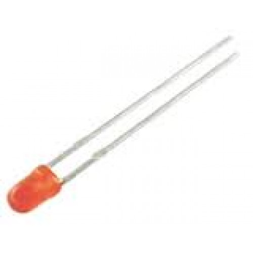 LED - Diffused - 3mm - Orange(pack of 5) at MG Super Labs India